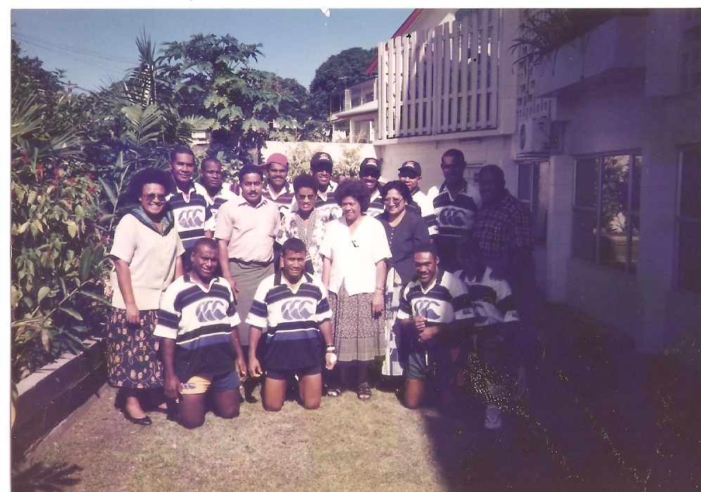 BSSP Staff with Fiji Sevens Team – Bible Society of the South Pacific
